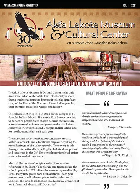 Vol 1 2021 Aktá Lakota Museum Cultural Center