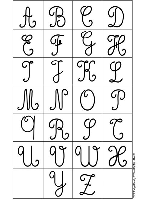 Cursive Alphabet Les Lettres Majuscules Drawing Ideas Cursive
