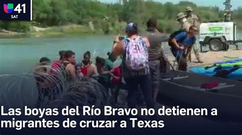 Las boyas del Río Bravo no detienen a las personas inmigrantes de