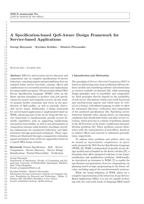 pdf a specification based qos aware design framework for service based applications