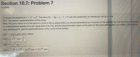 solved find a vector parametric equation r t for the line