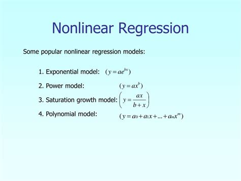 ppt nonlinear regression powerpoint presentation free download id 1081636