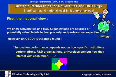 PPT Strategic Partnerships For Universities Research Organisations