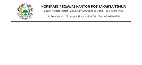 Contoh Kop Surat Yang Baik Dan Benar Dailysocial Id