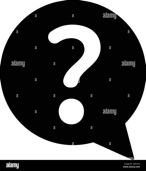 Question Mark In A Speech Balloon Question Silhouette Icon Editable