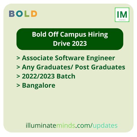 Bold Off Campus Hiring Drive 2023 Associate Software Engineer Any