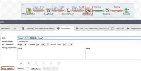 How To Use Talend TRESTClient Component To Send Xml Request With POST
