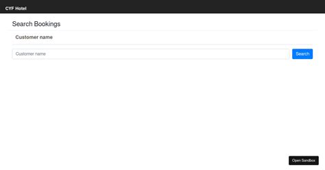 React Hotel Codesandbox
