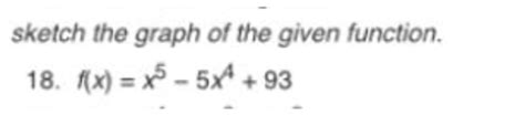 solved sketch the graph of the given function f x x 5