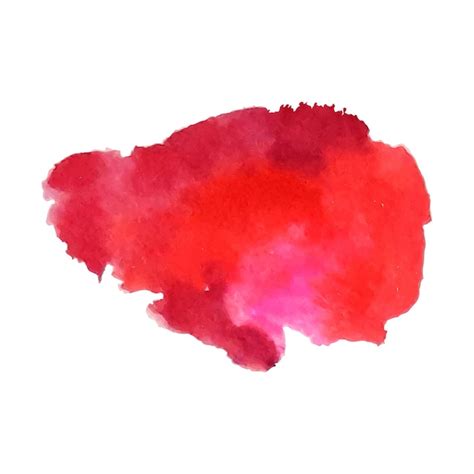 Pincel De Trazo De Acuarela Suave Rosa Pastel Dibujar A Mano Rojo