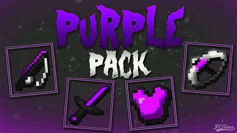 Minecraft Pvp Texture Pack Purple Pack Uhc Fps Youtube