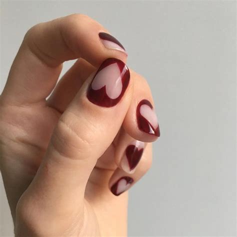 Jessica Washick On Instagram Heart Nails Valentines Nails Ombre Nails