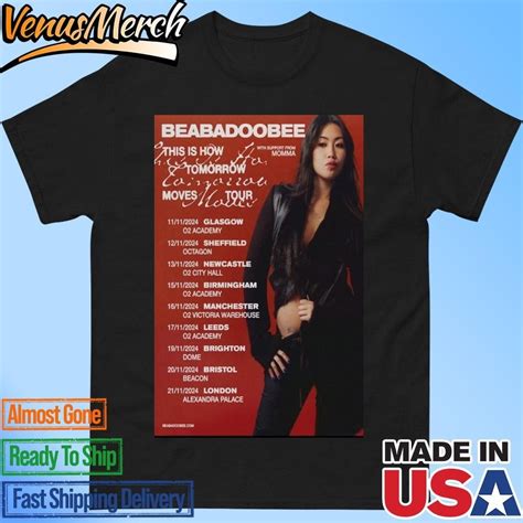Beabadoobee Tour This Is How Tomorrow Moves 2024 Poster Shirt Walmart