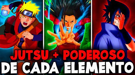 14 JUTSUS MAIS PODEROSOS DE CADA ELEMENTO EM NARUTO TOP 14 JUTSUS