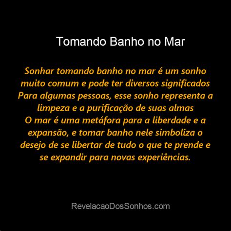 Sonhar Tomando Banho No Mar