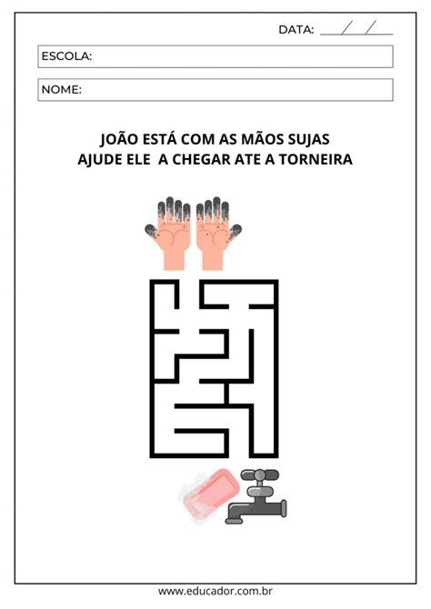 Atividades Sobre Higiene Para Educa O Infantil Educador