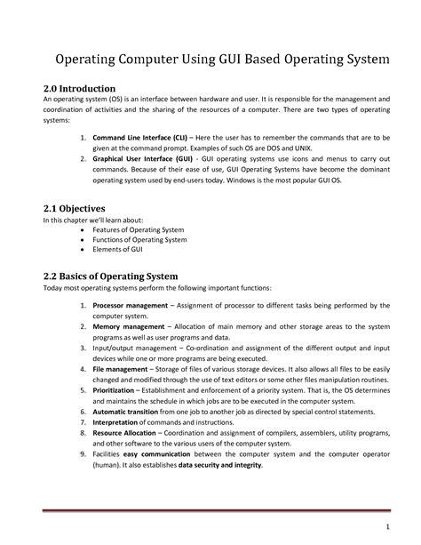 SOLUTION Operating Computer Using Gui Based Operating System Compress