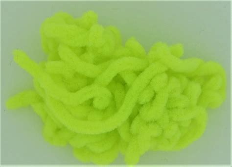 Fluorescent Green Nylon Chenille Crappie Jig Tying Materials United