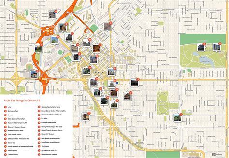Denver Printable Map