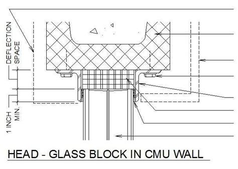 Glass Block In CMU CAD Detail CADblocksfree Thousands Of Free CAD