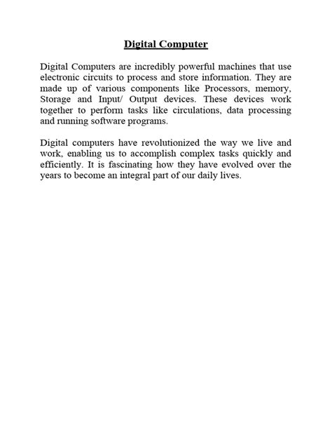 digital computer pdf microcomputers central processing unit