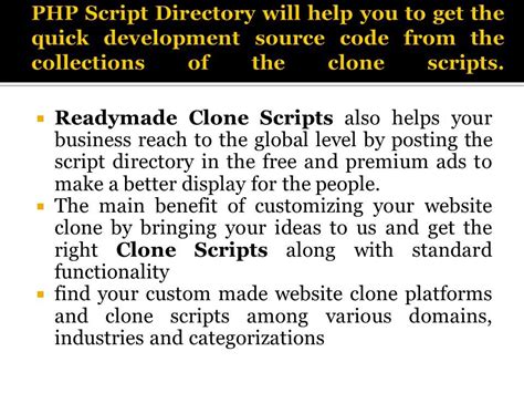 Clone Scripts Readymade Clone Scripts Php Clone Scripts Website Clone
