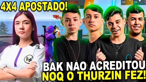 4X4 APOSTADO TEAM THURZIN E BAK VS TIME DEUSA BAK NAO ACREDITOU NA