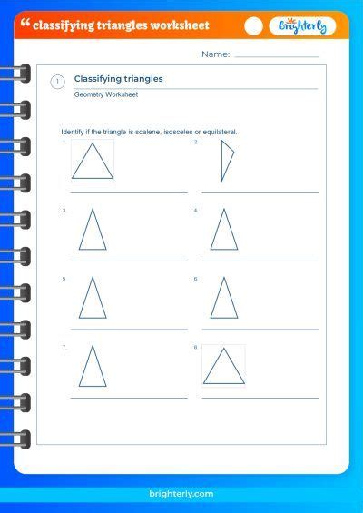 FREE Printable Classifying Triangles Worksheets PDFs Brighterly