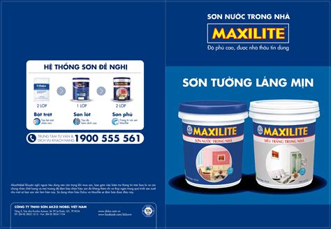 Bảng màu sơn Maxilite trong và ngoài nhà