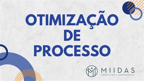 Otimização de Processo MIIDAS POP BPM Gestão de Processo