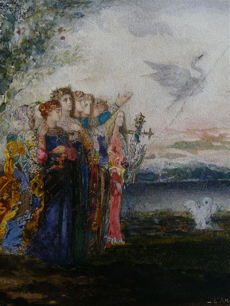 MOREAU Gustave 1873 L Amour Et Les Muses Drawings Dessin Disegno