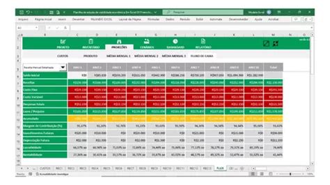 Planilha De Estudo De Viabilidade Econ Mica Em Excel R Em S O Paulo