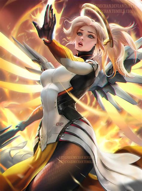 Overwatch Mercy Overwatch Angela Ziegler Sakimichan High Resolution