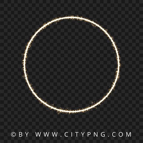 HD Sparkle Circle Frame Fireworks Effect PNG Citypng