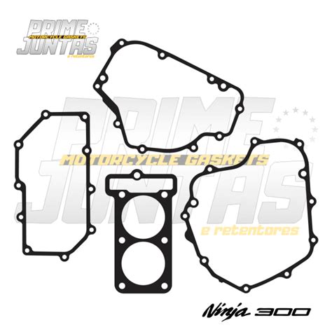 Juntas Laterais E Cárter Kawasaki Ninja 300 2013 2021