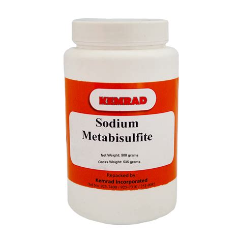 Sodium Metabisulfite Food Grade Net Weight Grams Shopee Philippines