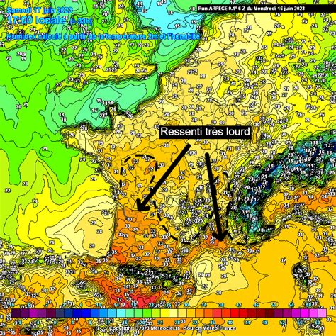 Guillaume Séchet on Twitter Les humidex température en fonction de l