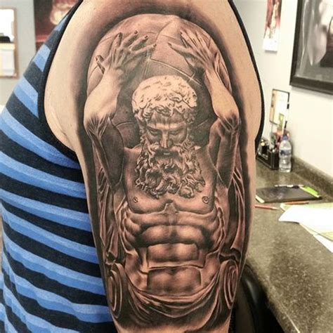 Right Shoulder Atlas Tattoo Mythology Tattoos God Tattoos