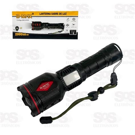 Lanterna T Tica Sabre De Luz Recarreg Vel B Max Bm