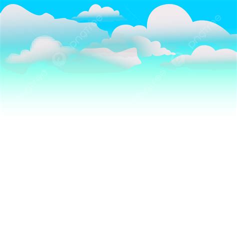 Paisaje De Cielo Azul Con Imágenes Prediseñadas De Diseño De Nubes
