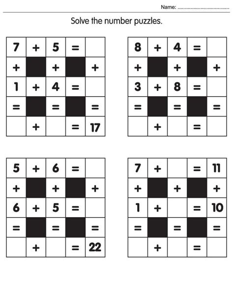 Easy Number Puzzles