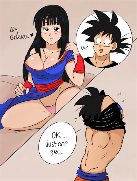 Rule 34 Chichi Comic Couple Dragon Ball Dragon Ball Z Goku Gokutrash Husband And Wife Male