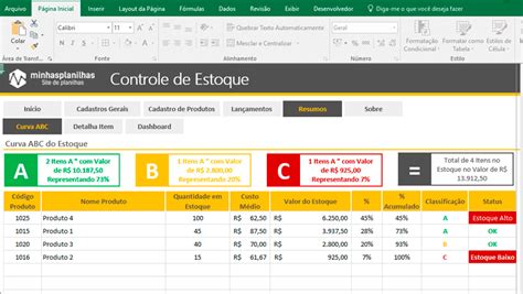 Planilha De Controle De Estoque Minhas Planilhas