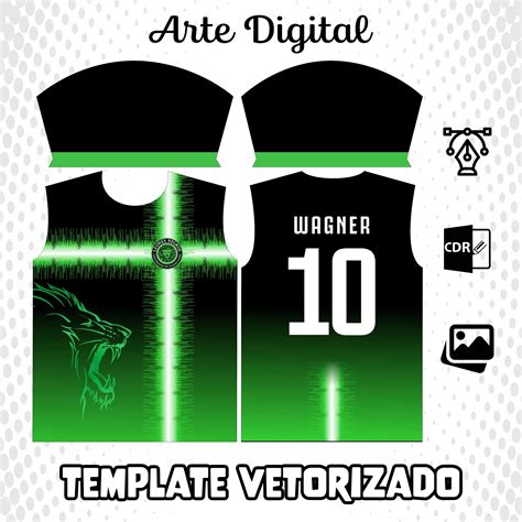 Arte Vetor Camisa Leão Verde InterClasse 2023 Janete Artes