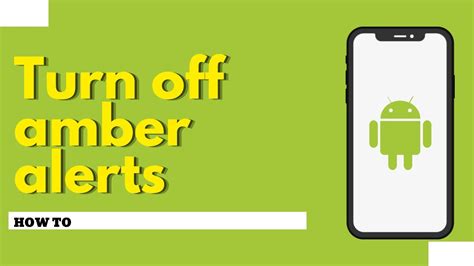 How To Turn Off Amber Alerts Android YouTube