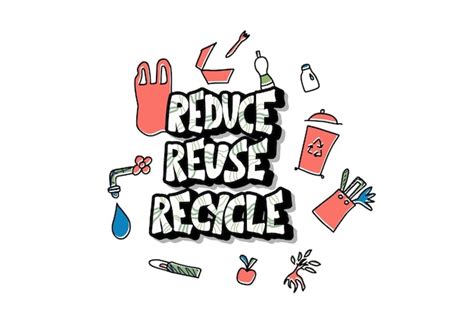 Premium Vector Reduce Reuse Recycle Concept Vector Design