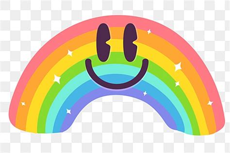 Kawaii Rainbow Clipart Transparent PNG Hd Kawaii Colorful Sky Rainbow