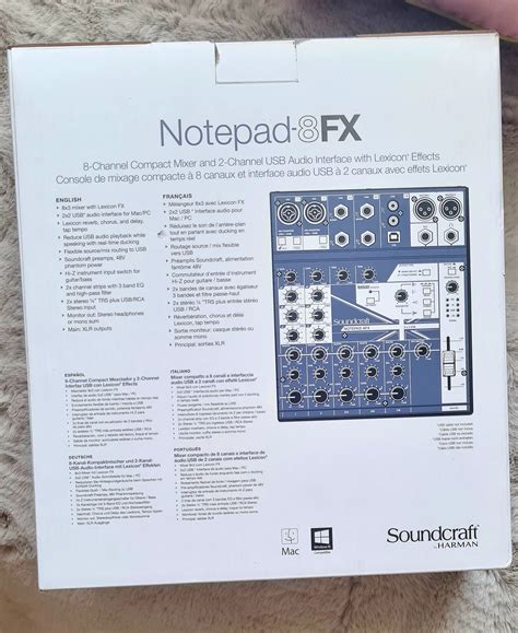Notepad 8FX Soundcraft Notepad 8FX Audiofanzine
