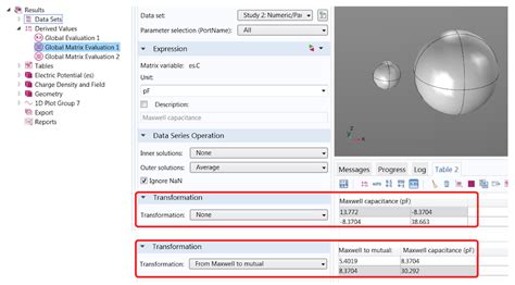 Расчет матрицы ёмкостей в COMSOL Multiphysics Блог COMSOL