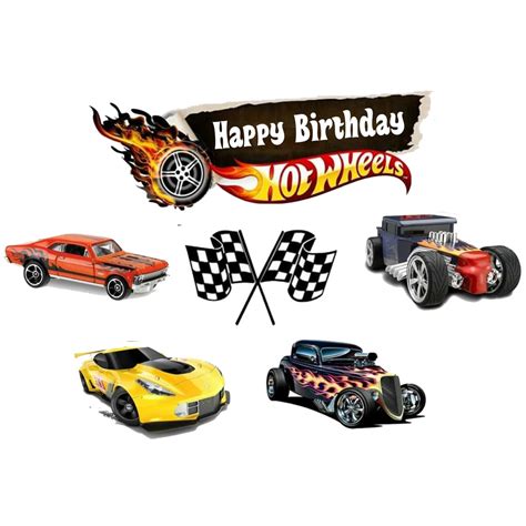 Birthday CAKE TOPPER HOT WHEELS CAKE TOPPER Shopee Singapore